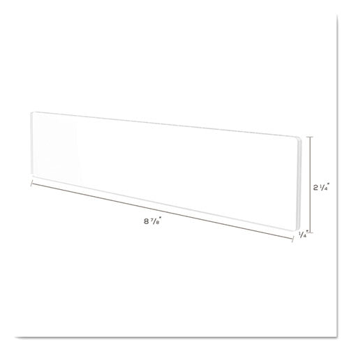 Superior Image Cubicle Nameplate Sign Holder, 8 1-2 X 2 Insert, Clear ...