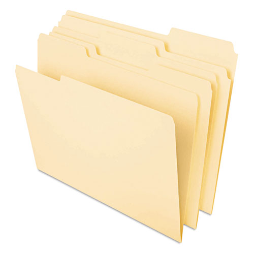 UNIVERSAL® Deluxe Heavyweight File Folders, 1-3-cut Tabs, Legal Size,