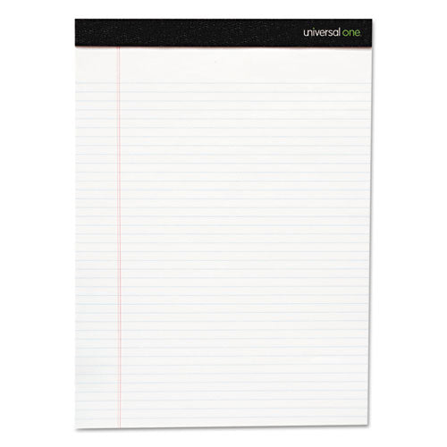 UNIVERSAL® Premium Ruled Writing Pads, Wide-legal Rule, 8.5 X 11, Whit